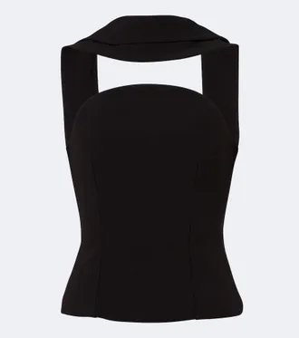 Roland Mouret Top bustier en cr&ecirc;pe