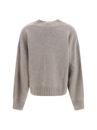 Malo Womens Cashmere Crew Neck Sweater Stone Beige Kashmir-Capra Hircus Kashmir/capra
