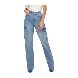 Only Only, Femme, Jeans, Bleu, Taille: W30 Jean Droit Cargo Riley