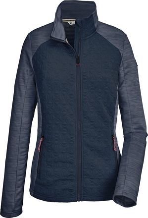 Killtec Damen Stretchjacke mit Stehkragen/Fleecejacke KOS 68 WMN FLX JCKT, dunkelblau, 38, 39134-000