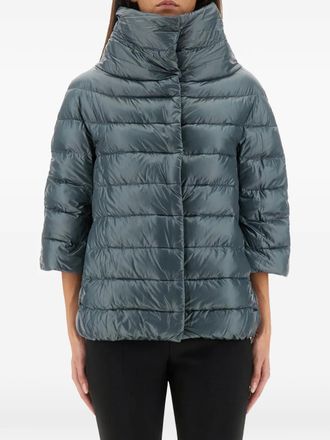 Herno veste Aminta &agrave; col chemin&eacute;e - Bleu