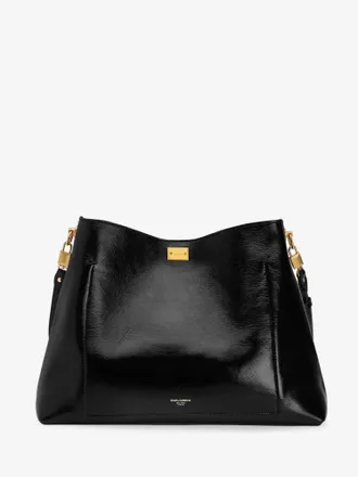 Dolce & Gabbana Womens Crossbody Bag Vittoria Black Leather Shoulder