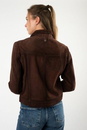 Mauritius Lederjacke MWAristea aus Wildleder, Umlegekragen