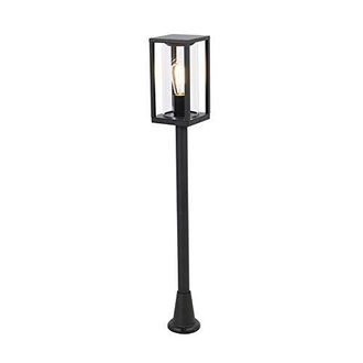 QAZQA charlois - Lampe sur pied extérieur - 1 lumière - L 14 cm - Noir - Design - éclairage extérieur