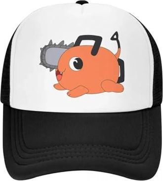 Generic Casquette personnalis&eacute;e Chainsaw Man Pochita Trucker Hat pour Femmes et Hommes Casquette de Baseball Ajustable Adultes Printemps Papa Cadeaux Les Spor