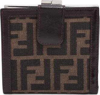 Fendi portefeuille à motif Zucca (années 1990-2000) - Marron