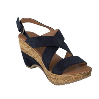 Mustang Jeans Damen Sandalette in blau - Gr. 37