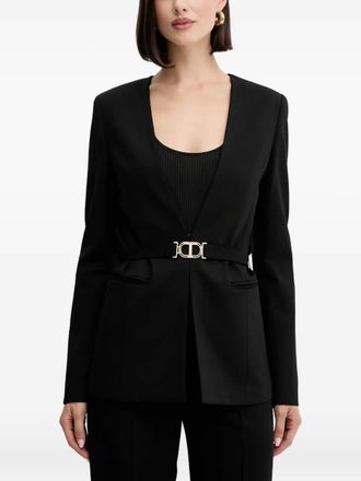 Twin-Set blazer à taille ceinturée - Noir