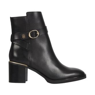 Tommy Hilfiger Stiefel mit Absatz und G&uuml;rtel - - Shoes - Damen - Schwarzk - 36 EU