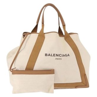 Balenciaga Pre-owned Canvas Tote Bag - - Pre-owned - Damen - Beige - ONE SIZE