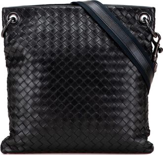 Bottega Veneta Hobo Bags - Nappa Intrecciato Crossbody - Gr. unisize - in Schwarz - für Damen