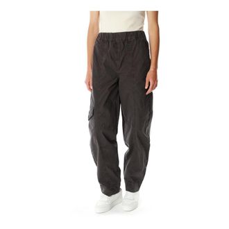 Ganni Elastische Curve Hose - - Trousers - Damen - Braun - XS