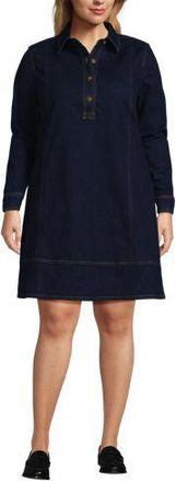 Lands End Soft Denim Jeanskleid, Damen, Größe:48-50 plus, Blau, Baumwoll-Mischung, by Lands End