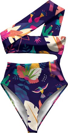 Averie Damen Rayne One Piece Swimsuit, Multicolor, XL