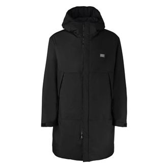 Dolce & Gabbana Homme, Manteaux, Noir, Taille: 2XL Parka à capuche élégante