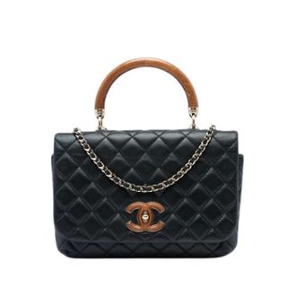 Chanel Pre-owned Knock on Wood Satchel - Femme - Pre-owned - Noir - Taille: ONE Size