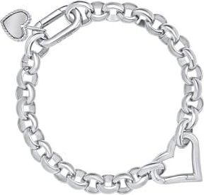 iXXXi Connect Bracelet composite Claire Argent | 19.5cm, 19.5cm, Acier inoxydable, Pas de gemme