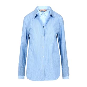 N&deg;21 G0310049 Rd11 Shirt - - Blouses & Shirts - Damen - Blau - XL
