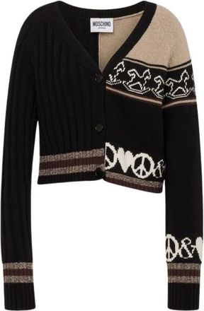 Moschino Femme, Pulls, Multicolore, Taille: 44 FR V-neck Tricots