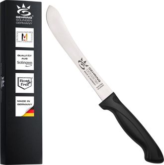Gehring Solingen Rinderschlachter Messer 17 cm I Metzgermesser aus rostfreiem Edelstahl I ergonomischer Kunststoffgriff I Serie Ergo Grip I Made in Germany