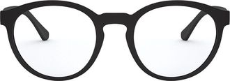 Emporio Armani Brille mit rundem Gestell - Schwarz