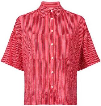 Garance Paris Chemise brod&eacute;e &agrave; manches courtes en coton