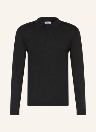Paul Paul Strick-Poloshirt schwarz