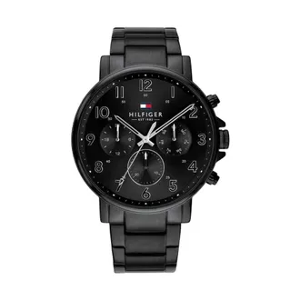 Tommy Hilfiger Daniel Chronograph Uhr - - Accessories - Herren - Schwarzk - ONE SIZE