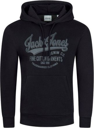 Jack & Jones Kapuzenpullover Herren Hoodie JJEADRIAN Regular Fit Longsleeve Sweatshirt mit K&auml;ngurutasche