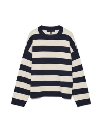 Vero Moda Vmsilje Ls O-Neck Boxy Pullover Noos