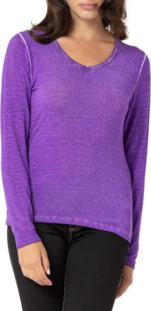 Cipo & Baxx Damen Sweatshirt Langarm WL355 Lila - Stylischer Pullover mit Print & Verzierungen - Bequemer Alltags-Look für Freizeit, Schule & Streetwear Outfit - 