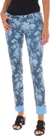 Met Met, Femme, Jeans, Bleu, Taille: W24 Pantalon Long Réversible avec Passants pour Ceinture