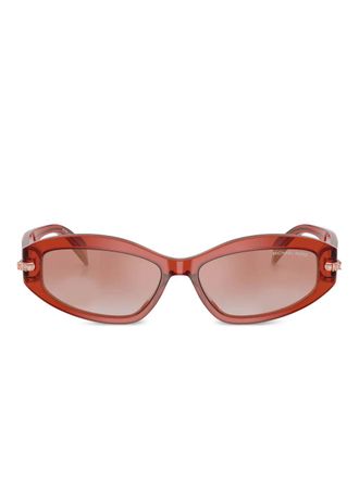 Michael Kors Sonnenbrille mit ovalem Gestell - Rosa