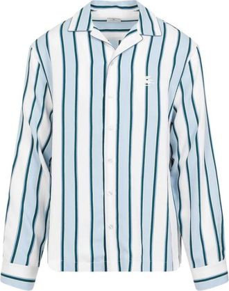 Etro Homme, V&ecirc;tements de nuit et de d&eacute;tente, Bleu, Taille: L Chemise de Pyjama Ray&eacute;e