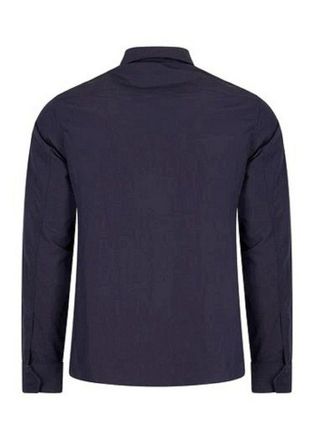 Fred Perry Shirtjacke Fred Perry Herren Jacke, FRED PERRY ZIP OVERSHIRT, Leichte Jacken in Unifarbe, Kragen, Leichtgewicht, Taschen