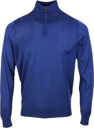 Colombo Rundhalspullover - Blau