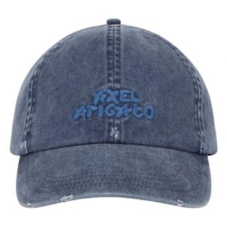 Axel Arigato Homme, Accessoires, Bleu, Taille: ONE Size Floral Washed Cap