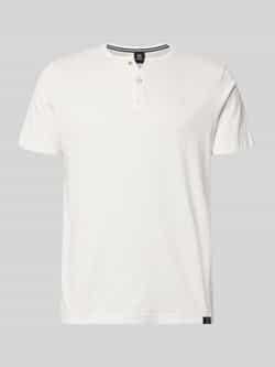 Lerros T-Shirt mit kurzer Knopfleiste