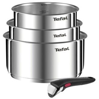 T-fal Ingenio Emotion: 3 Kocht&ouml;pfe aus Stahl mit abnehmbarem Griff - Set