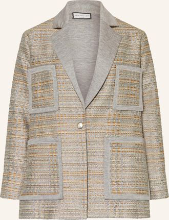 Sem per Lei Sem Per Lei Tweed-Blazer Mit Glitzergarn grau