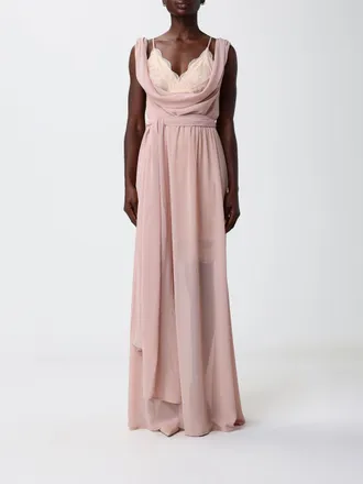 Aniye By Robe de soir&eacute;e longue Teodora en georgette avec bretelles crois&eacute;es