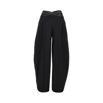 Andamane Pantalon Astra en gabardine - Femme - Pantalons - Noir - Taille: 40 FR