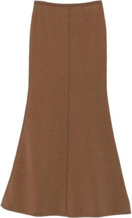 Max Mara Raised-seam Knitted Skirt