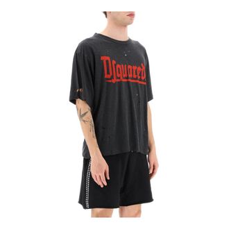 Dsquared2 Homme, Tops, Gris, Taille: L T-Shirt Goth Iron