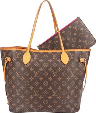 Louis Vuitton Crossbody Bags - Louis Vuitton Canvas Monogram Neverfull MM Shopper - Gr. unisize - in Braun - f&uuml;r Damen