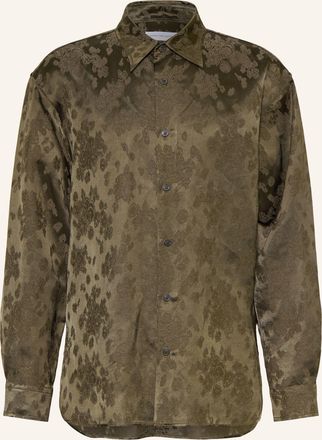 Dries Van Noten Dries Van Noten Jacquard-Hemd Comfort Fit gruen