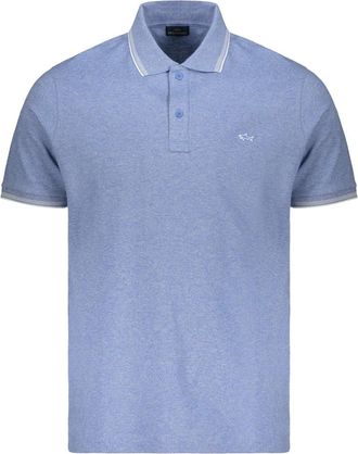 Paul & Shark Homme, Tops, Bleu, Taille: 2XL Polo en coton avec col