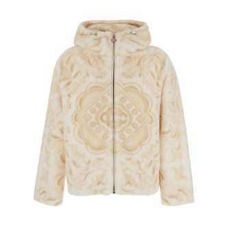 Casablanca Faux Fur Hoodie - - Jackets - Herren - Beige - M