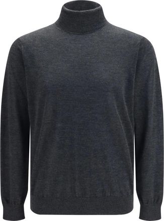 Giorgio Armani Pull &agrave; col roul&eacute; en cachemire - Homme - Pulls - Gris - Taille: S