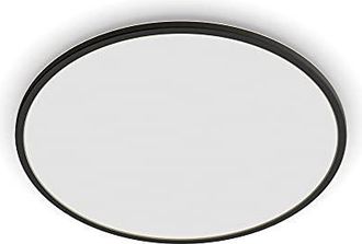 Philips LED SceneSwitch Deckenleuchte (36 W), 3 Helligkeitsstufen, warmweißes Licht, energiesparende Raumbeleuchtung mit EyeComfort, schwarz, 55cm